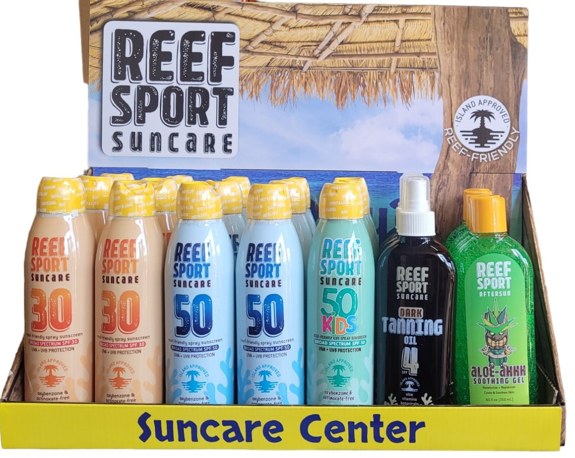#90012 REEF SPORT PRE-PACK - SPRAYS / AFTERSUN / TAN / LIP - 23pcs ...